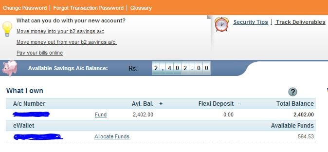 ICICI B2 Branch Free Banking – Online Bank Account