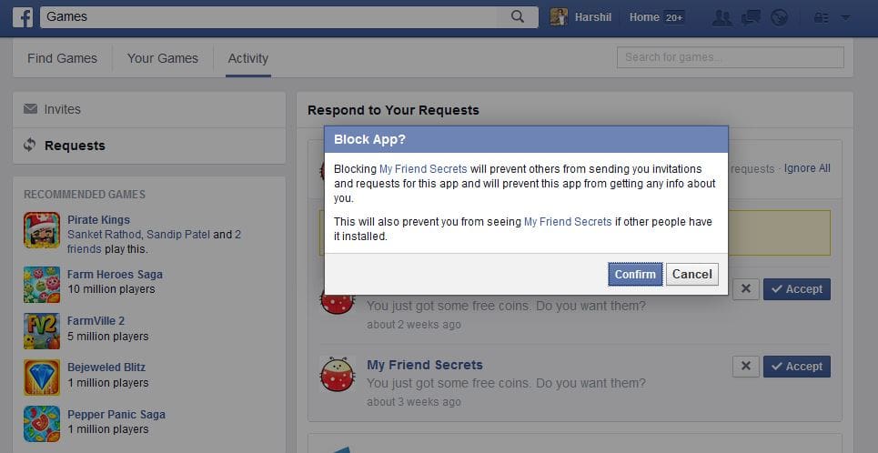 Block Game Requests on Facebook (How to Stop)