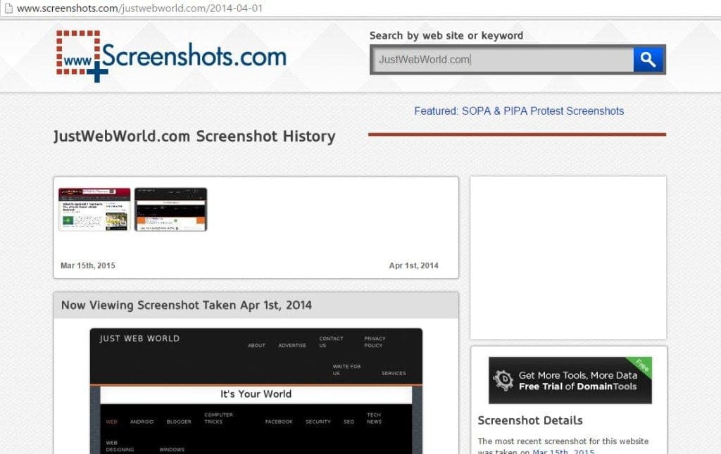 Best Internet Wayback Machine Alternative Websites – JustWebWorld