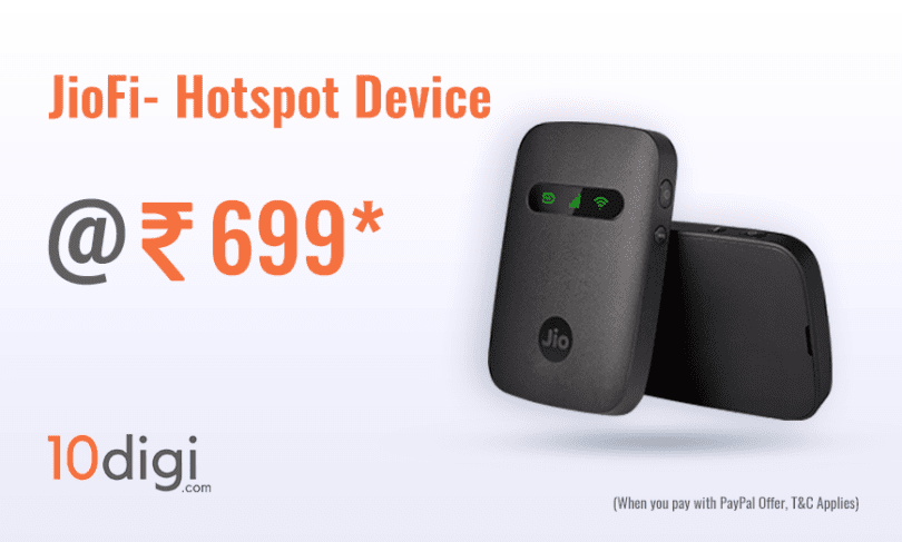 Looking for Portable WiFi? Get JioFi Hotspot With Best Offers!
